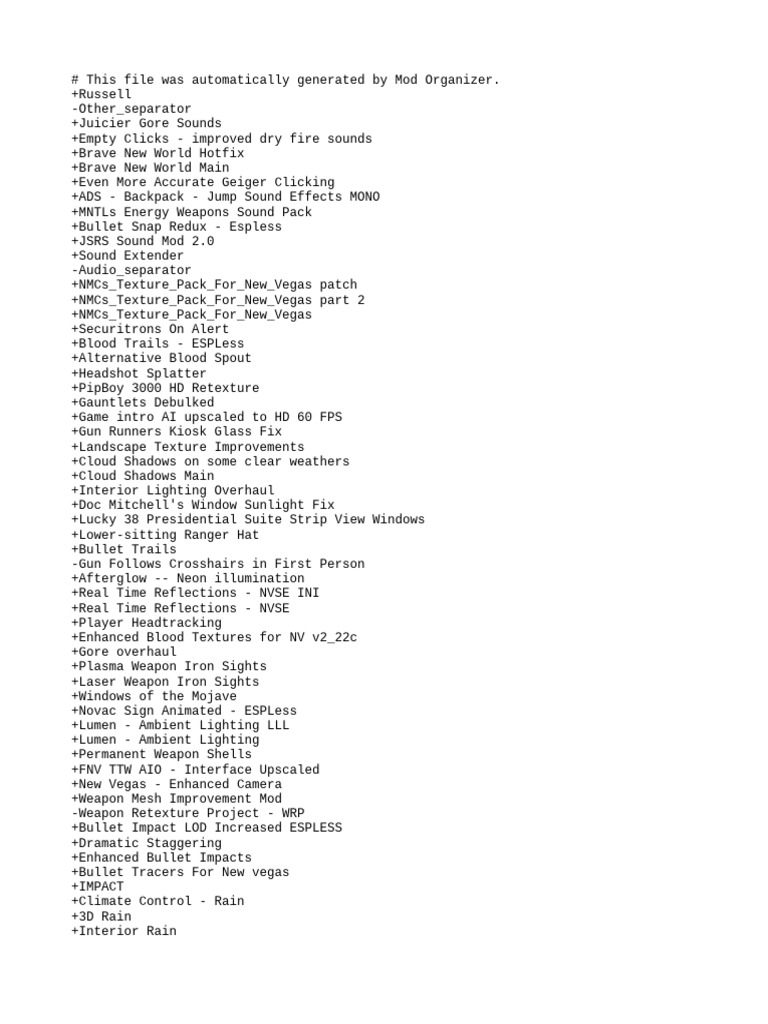 Modlist 5182024 | PDF | Menu (Computing) | Icon (Computing)