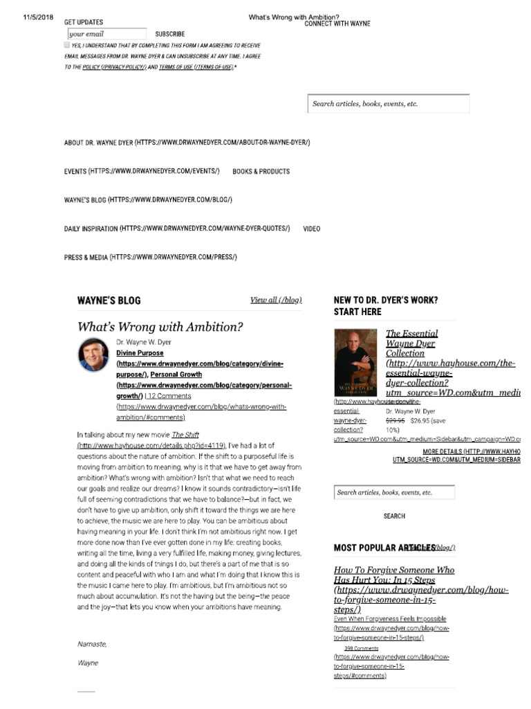 What's Wrong With Ambition | PDF