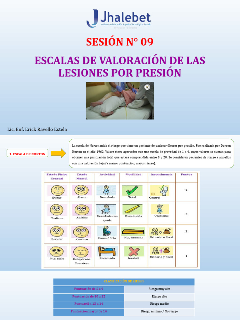 ESCALAS DE VALORACIÓN DE LAS LESIONES POR PRESIÓN | Descargar gratis PDF | Enfermedades y ...