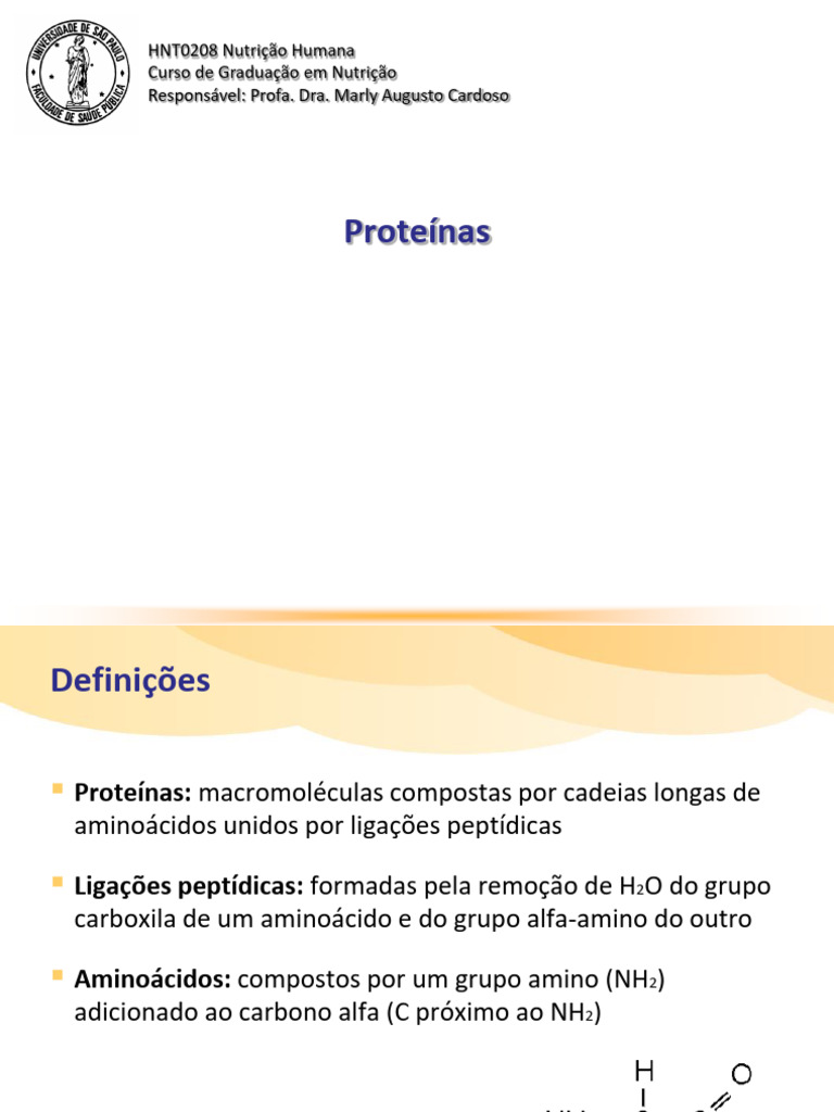 Proteínas Resumo | PDF | Aminoácido | Biossíntese