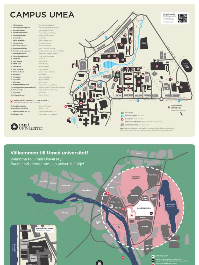 HTTPSWWW - Umu.secontentassets23483 Campus Umea Karta A3 PDF | PDF