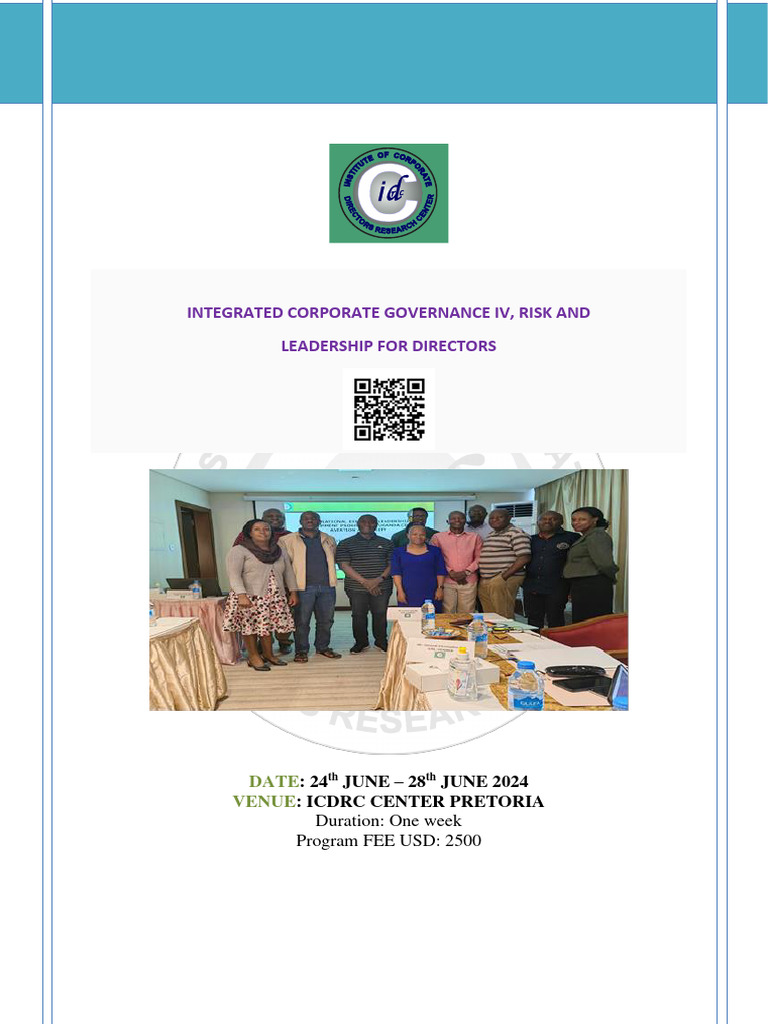 Integrated Corporate Governance IV, Risk and Leadership | Download Free PDF | Governance ...