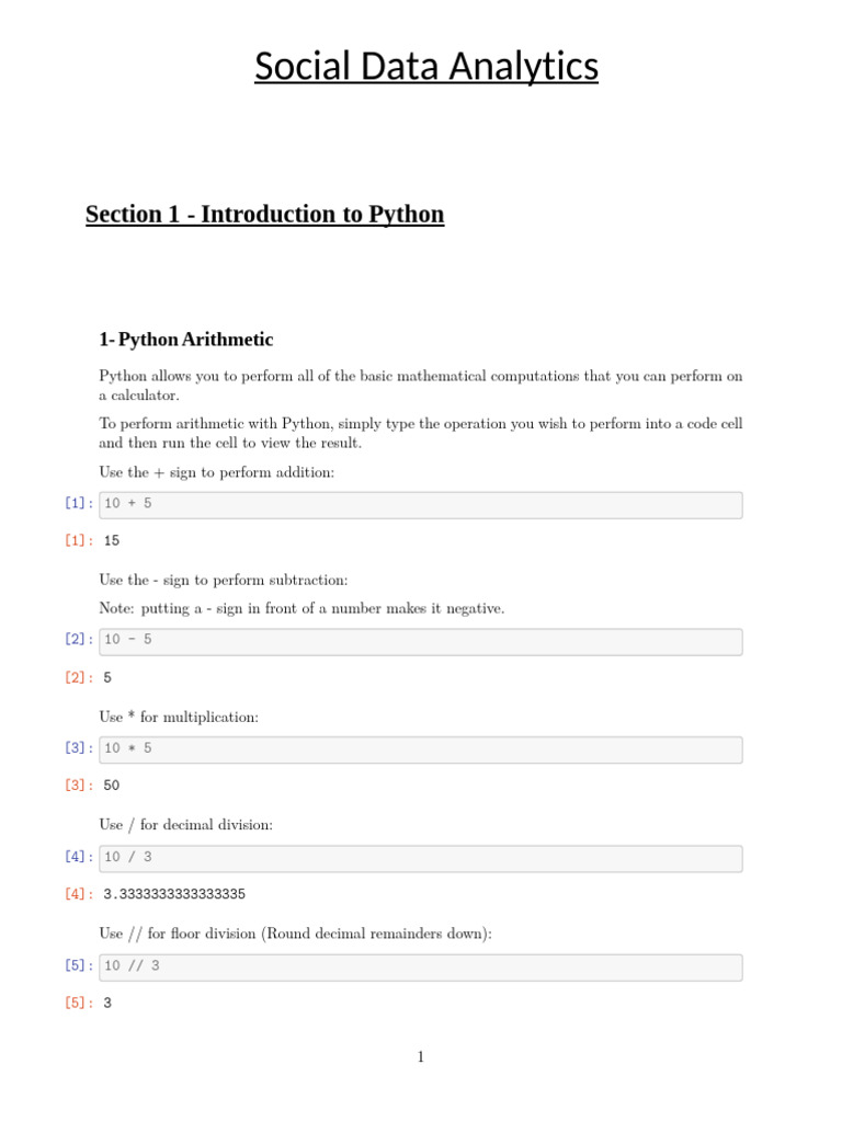 Section 1 SDA | PDF | Boolean Data Type | Integer (Computer Science)