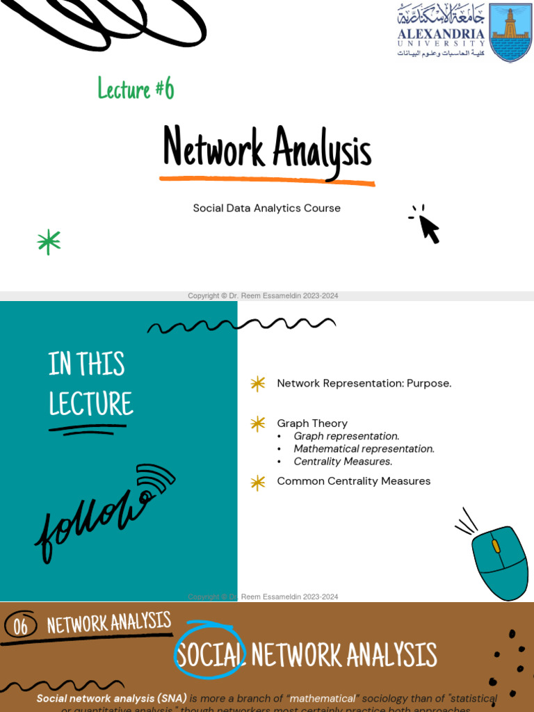 Lec.6 SDA (2023-2024) .FCDS | PDF | Eigenvalues And Eigenvectors | Graph Theory