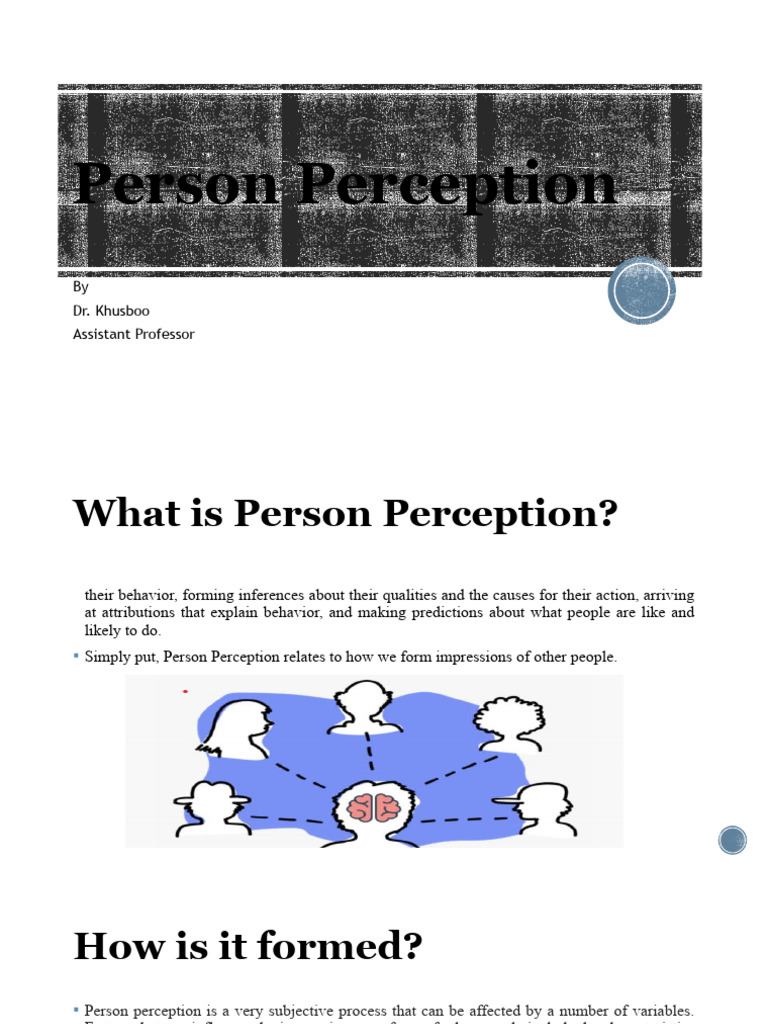 Person Perception | PDF | Perception | Neuroscience