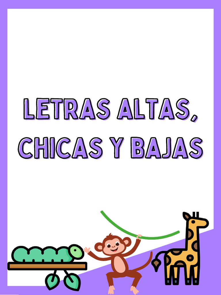 Letras Altas y Bajas para Niños | PDF