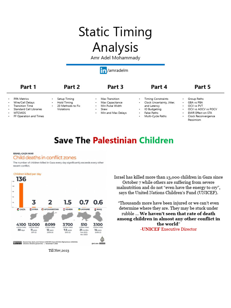 VLSI Static Timing Analysis All Parts | PDF | Mosfet | Capacitor