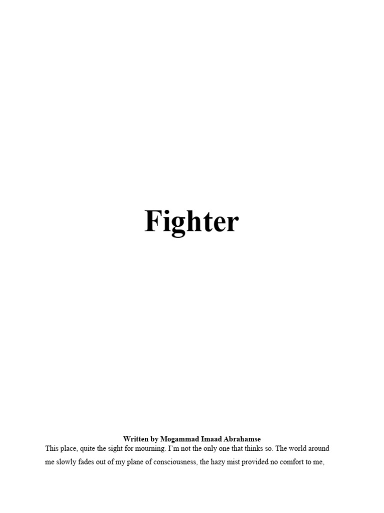 Fighter | PDF | Mystery, Thriller & Crime Fiction