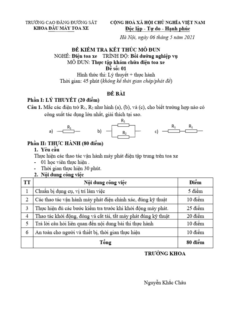 De+DA Dien KT 2021 (Bản Chuan) | PDF