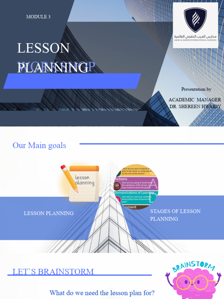LESSON PLANNING PPT | Download Free PDF | Lesson Plan | Learning