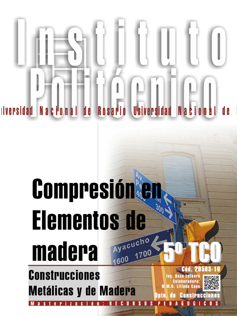 Compresión en Elementos de Madera | PDF | Pandeo | Estrés (Mecánica)
