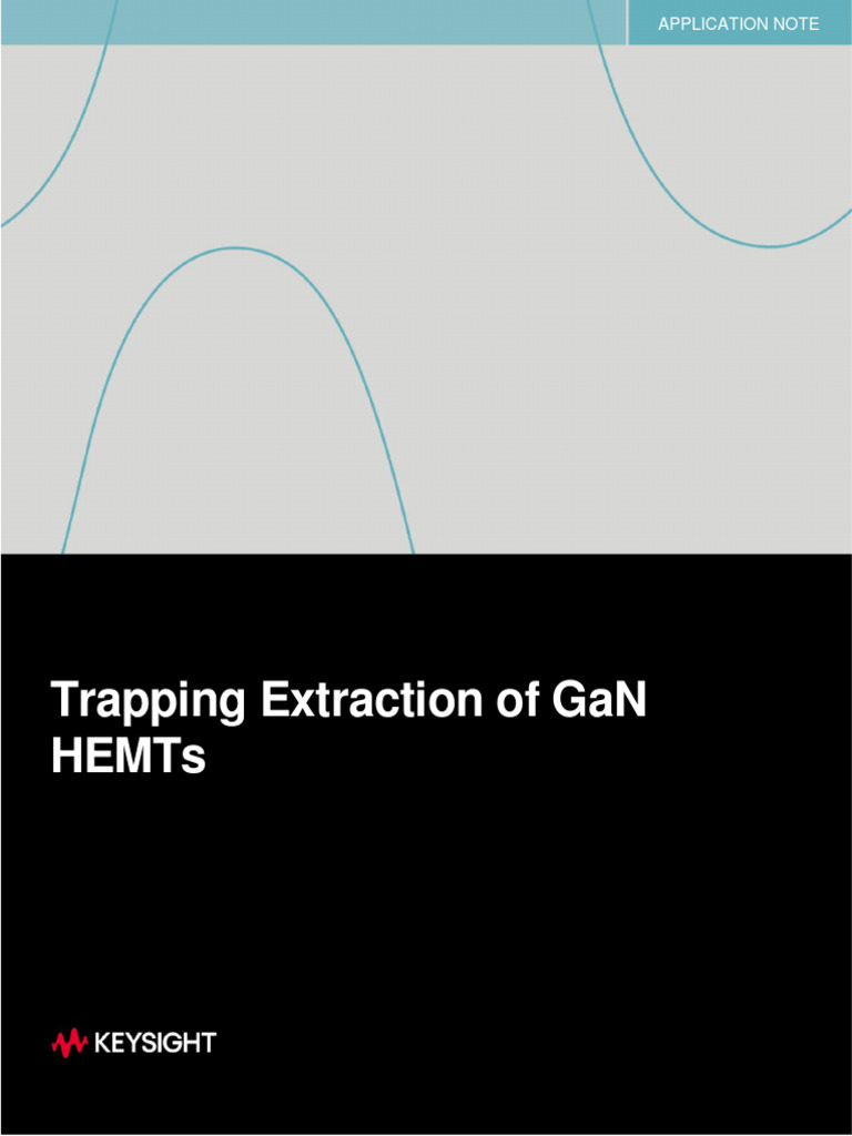 Trapping Extraction of GaN HEMTs | PDF | Field Effect Transistor ...