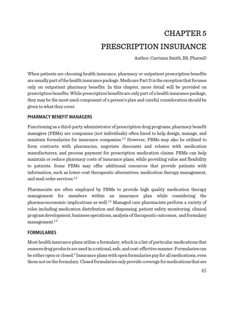 VDP Chapter-5 | PDF | Medicare Part D | Medicare (United States)