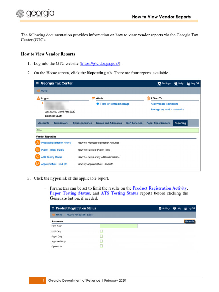 How To View Vendor Reports | PDF | Finance & Money Management