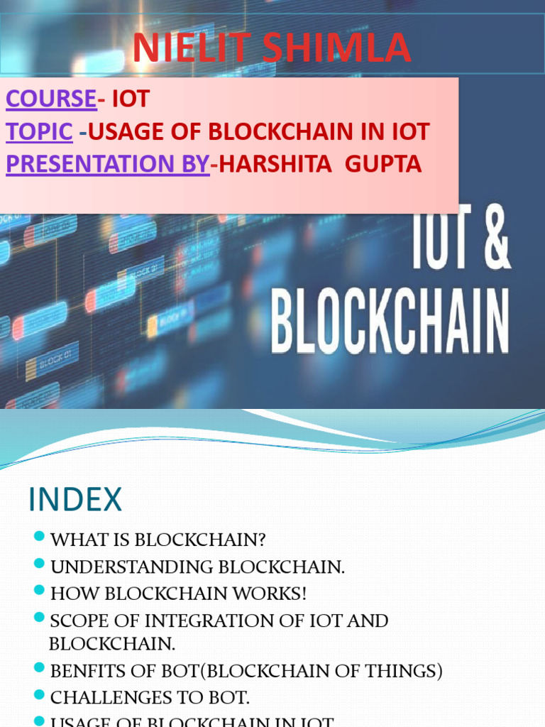 Iot With Blockchain 3 | PDF | Internet Of Things | Computing