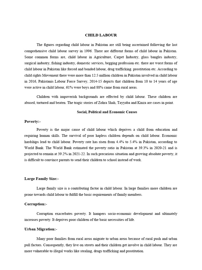 Child Labour | Download Free PDF | Child Labour | Poverty