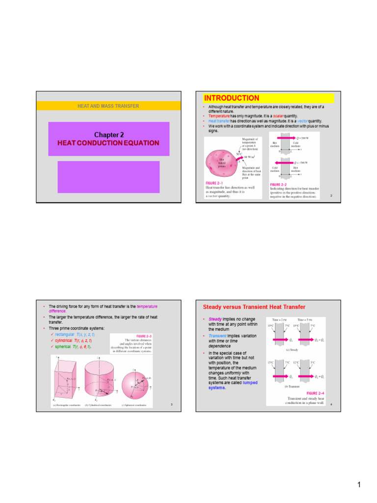 Lecture Ii Abridged Conduction Mee 407 Heat And Mass Trans Pdf Thermal Conduction Heat