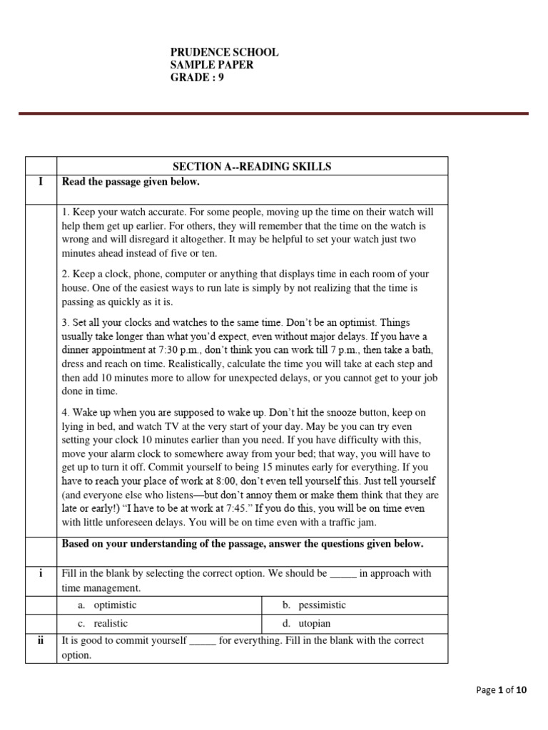 Sample Paper 1 | PDF | Diamond