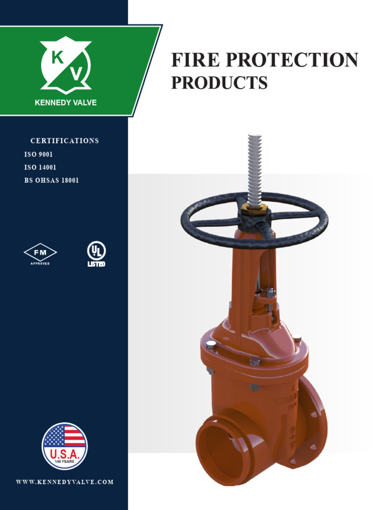 Kennedy - Fire Protection Product Brochure | PDF | Valve | Pipe (Fluid ...