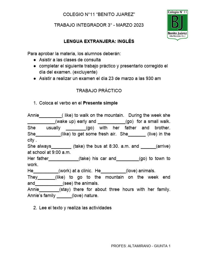 LENGUA EXTRANJERA | PDF