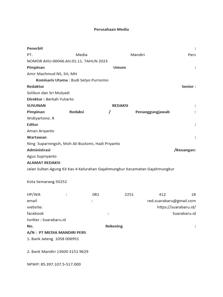 Perusahaan Media | PDF | Ilmu Sosial
