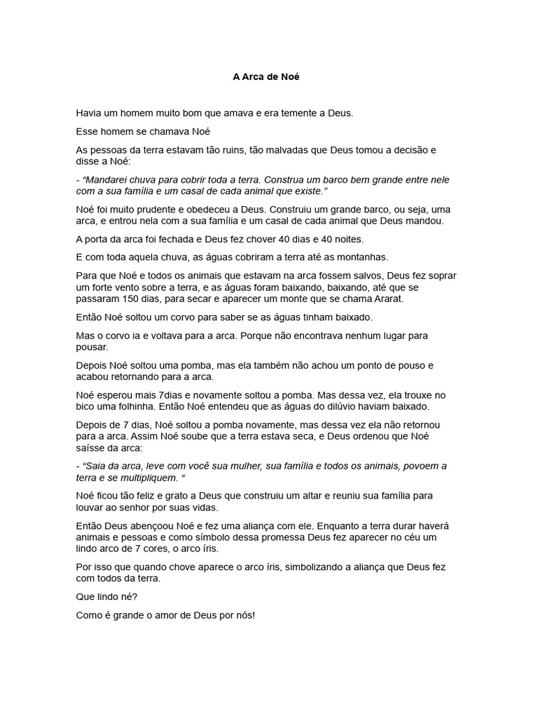 A Arca de Noé | PDF