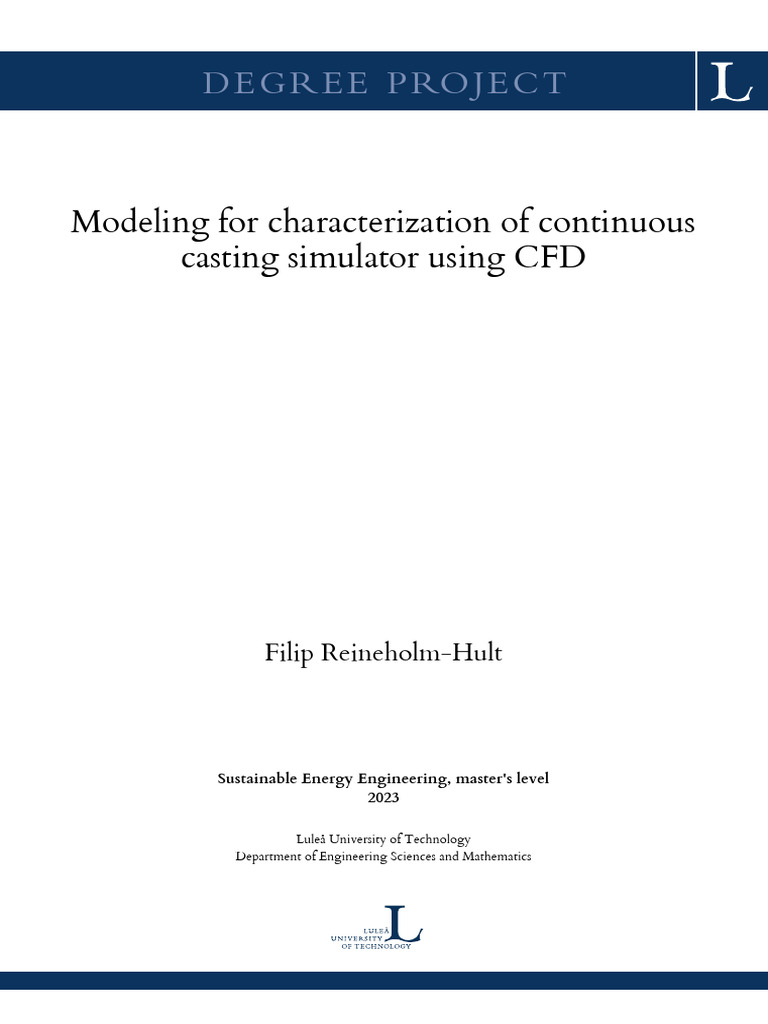 FULLTEXT01 | PDF | Reynolds Number | Turbulence