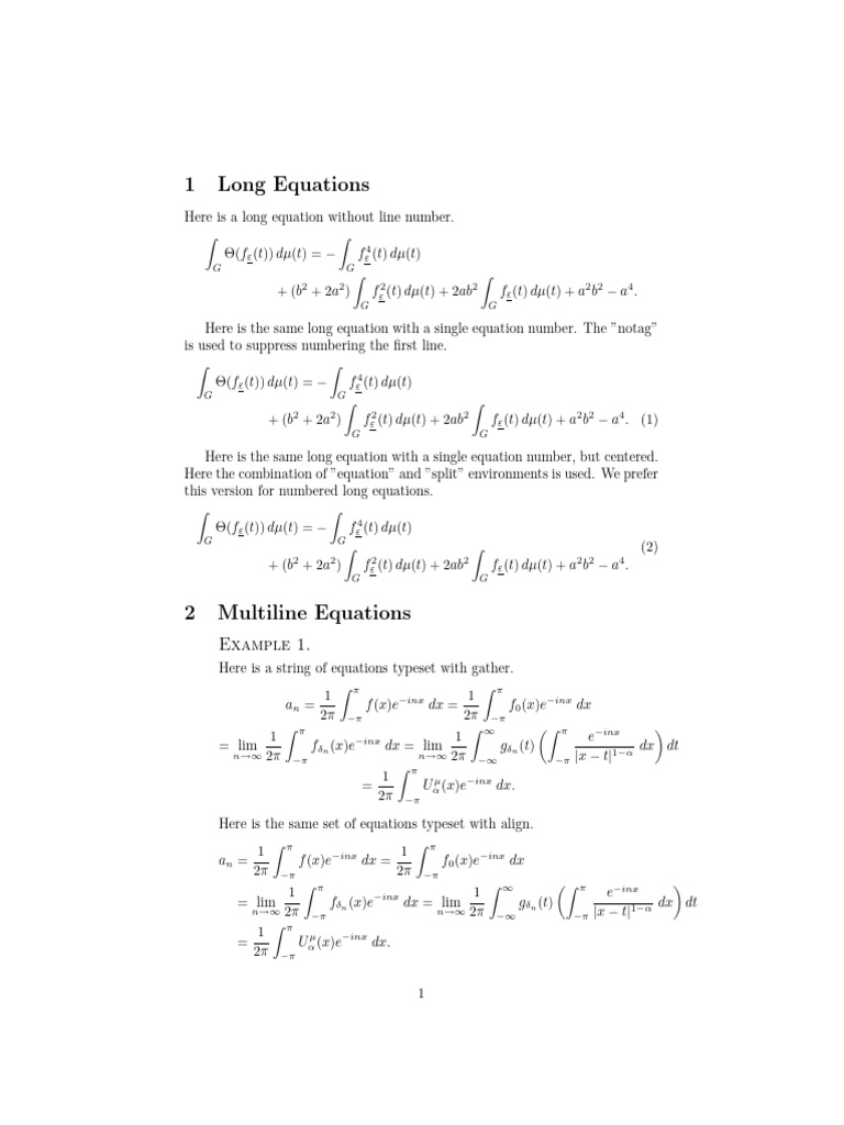 Equations Template | PDF | Teaching Methods & Materials