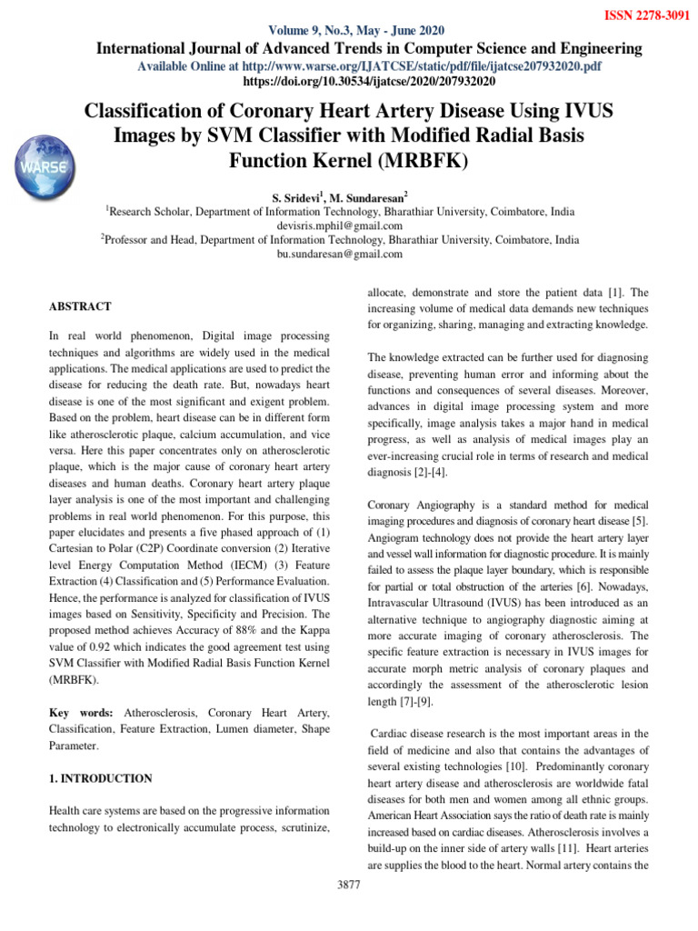Classification_of_Coronary_Heart_Artery | PDF | Support Vector Machine ...