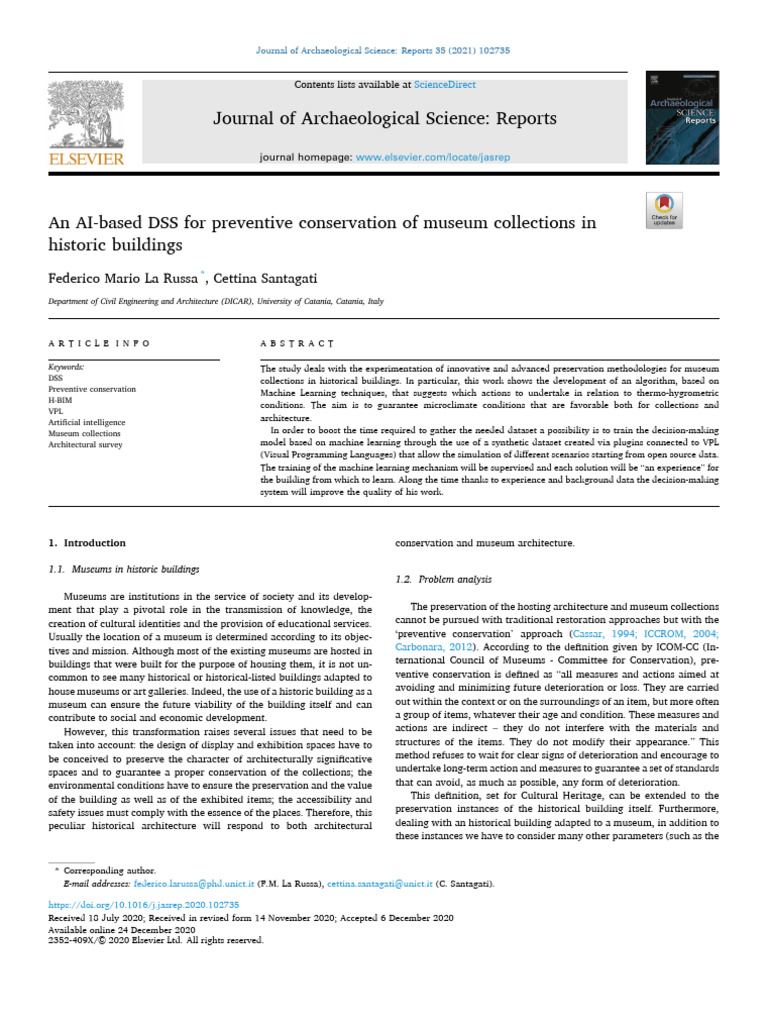 8 an AI-based DSS for Preventive Conservation of Museum Collections in ...