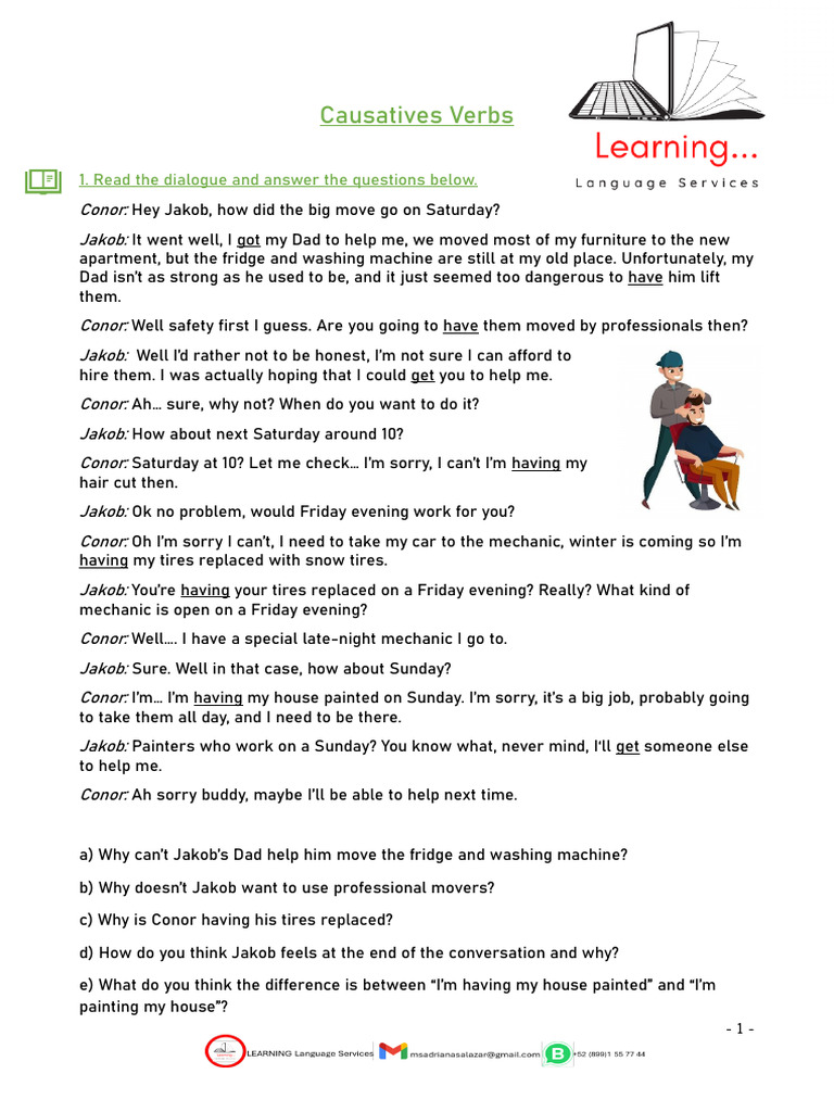 Causative Verbs SV-B2 | PDF | Verb | Elvis Presley Causative Verbs SV-B2 | PDF | Verb | Elvis Presley