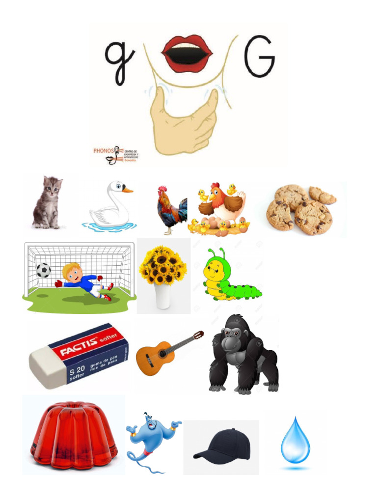 Fonema G Inicial | PDF
