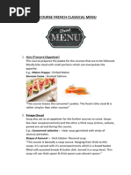 4 & 5 Course Western Set Dinner Menu | PDF | Sauce | Desserts