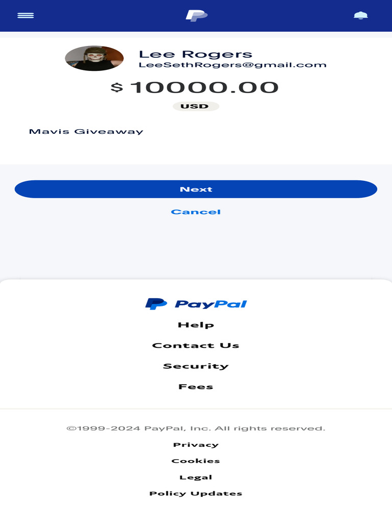 PayPal Send Money Preview 15 | PDF