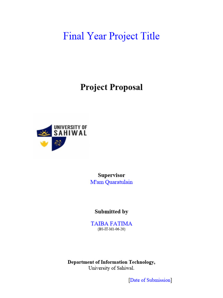 Project Proposal Template | PDF | Computer Vision | Computing
