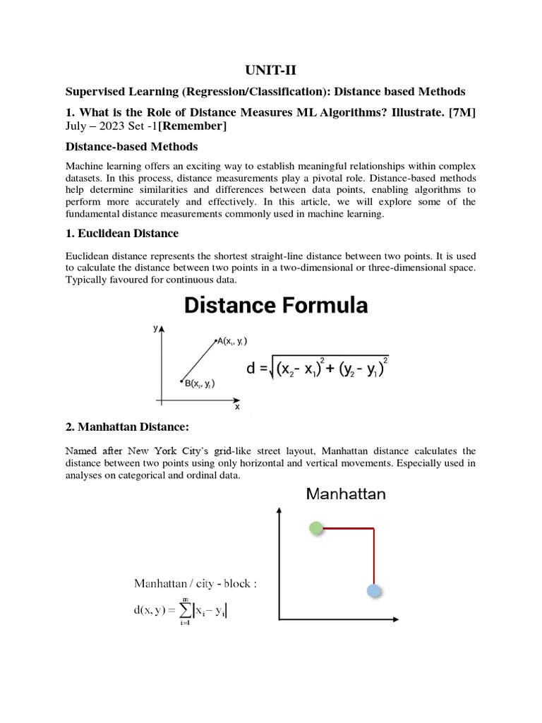 2.unit 2 ML Q&A | PDF | Logistic Regression | Support Vector Machine