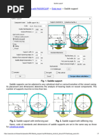 Saddle Support Design for Pressure Vessels | PDF | Bending | Stress ...