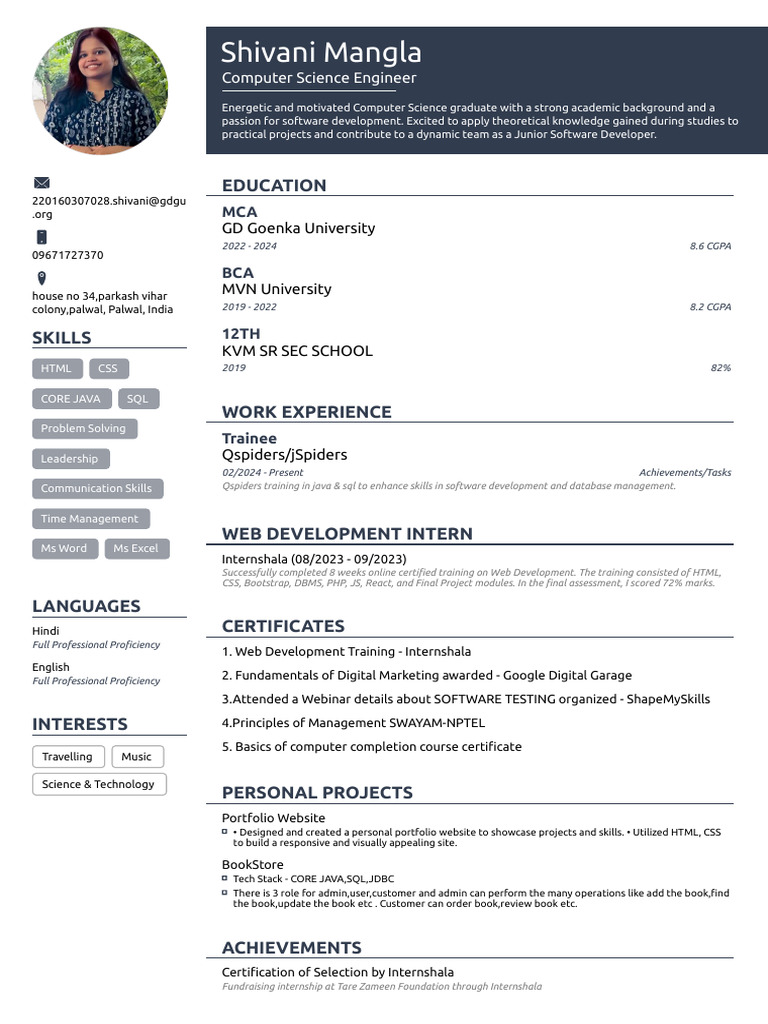 My Resume | PDF | Web Development | World Wide Web