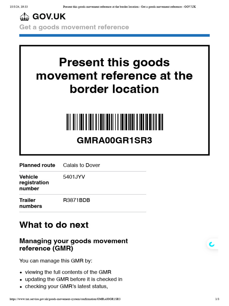 Managing Your Goods Movement Reference | PDF | Vehicles | Transport