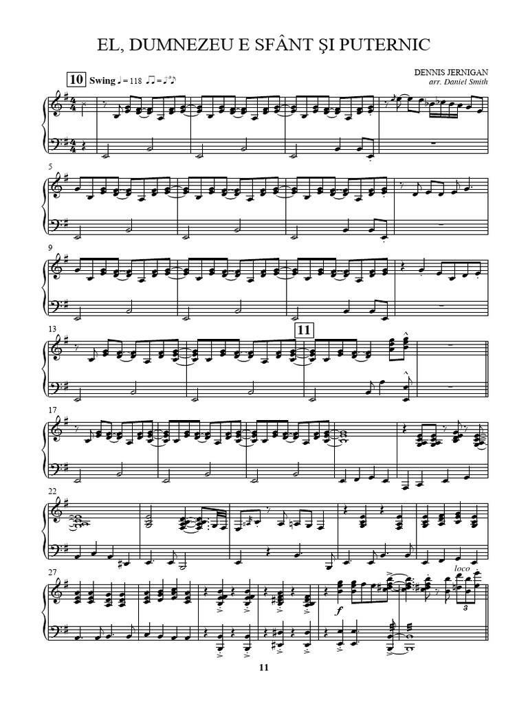 El, Dumnezeu e Sfânt Şi Puternic Pian | PDF