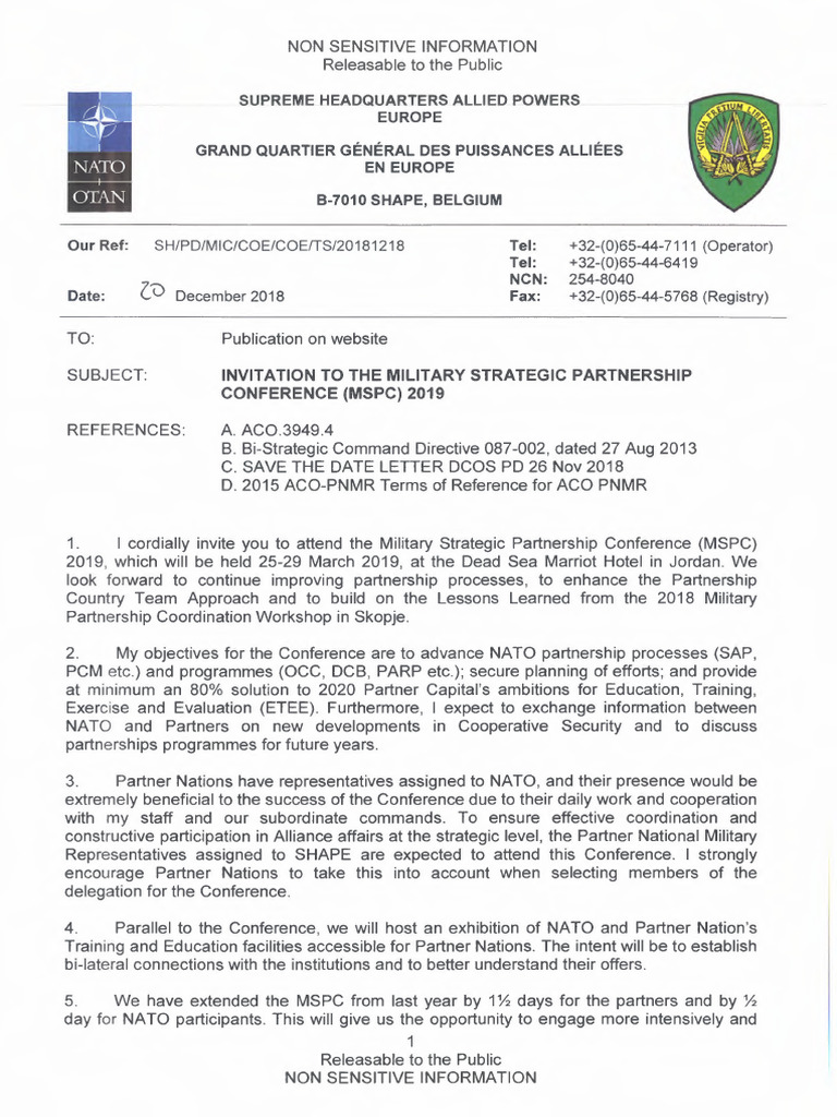General Invitation Letter 3 | PDF | Foreign Policy | Global Politics