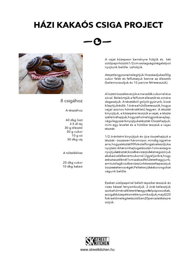 Hazi Kakaos Csiga Project | PDF