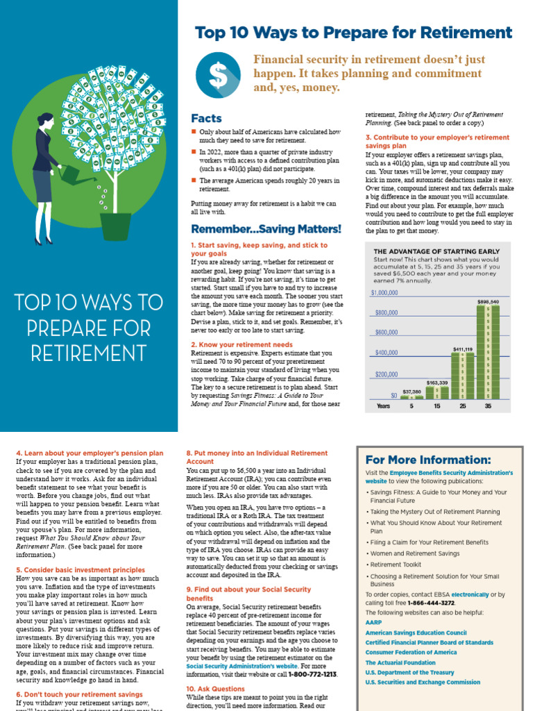 Top 10 Ways To Prepare For Retirement | PDF | Retirement | Pension