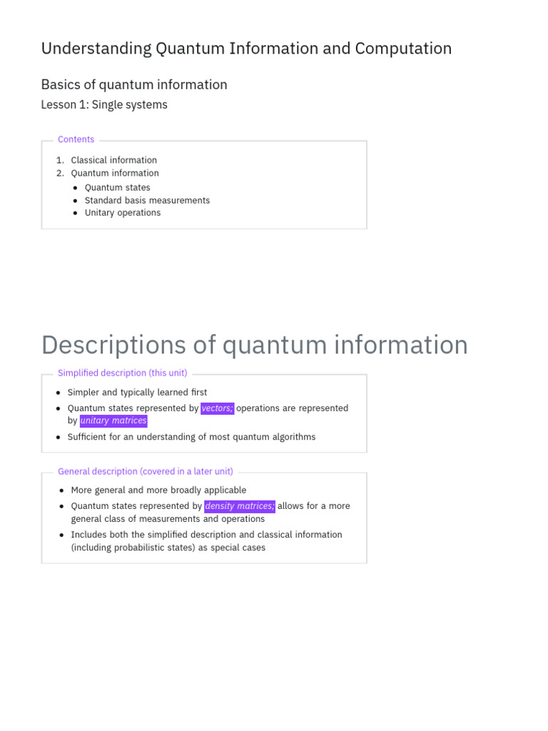 IBM Lesson 1 - Single-Systems-Slides | PDF | Matrix (Mathematics) | Abstract Algebra