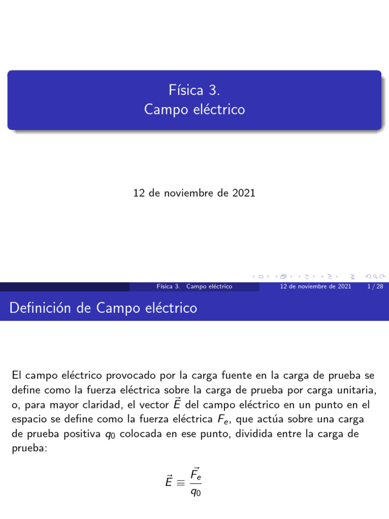 Material - Campo Eléctrico | PDF | Campo eléctrico | Vector Euclidiano