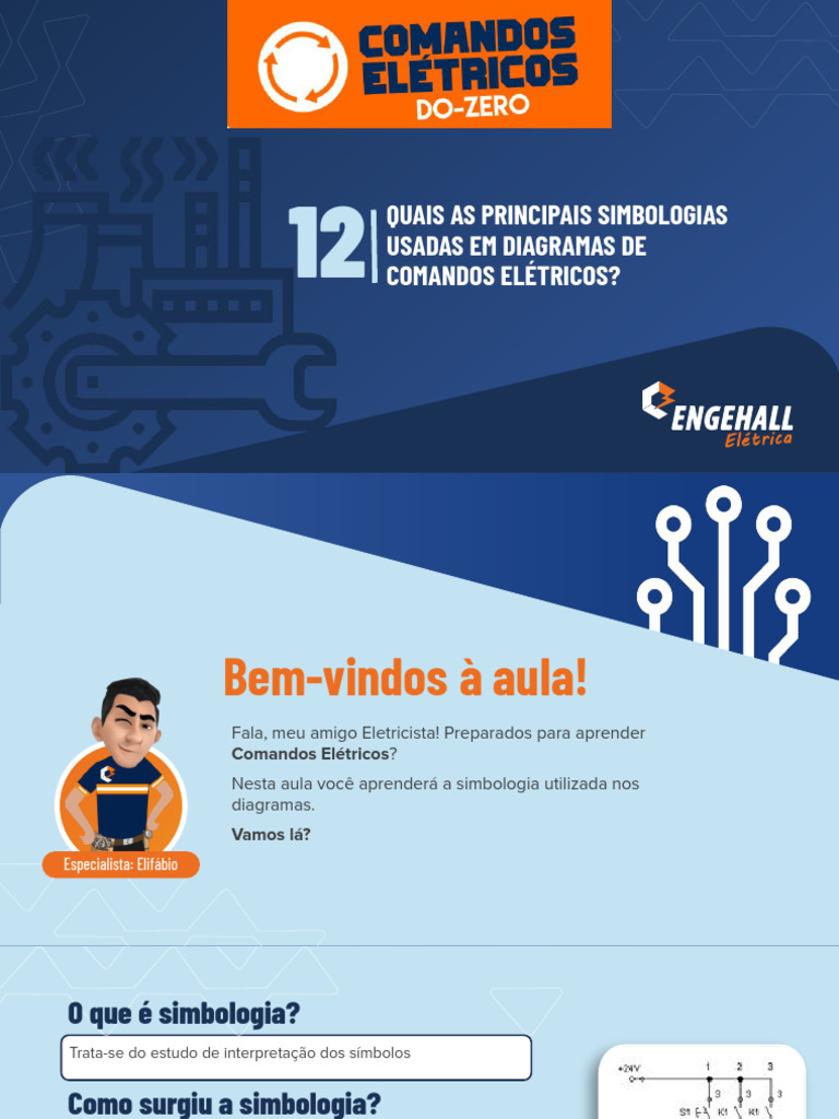 Apostila Mod1 CE Aula 12 Simbologias - 240301 - 172010 | PDF | Eletricista | Relé