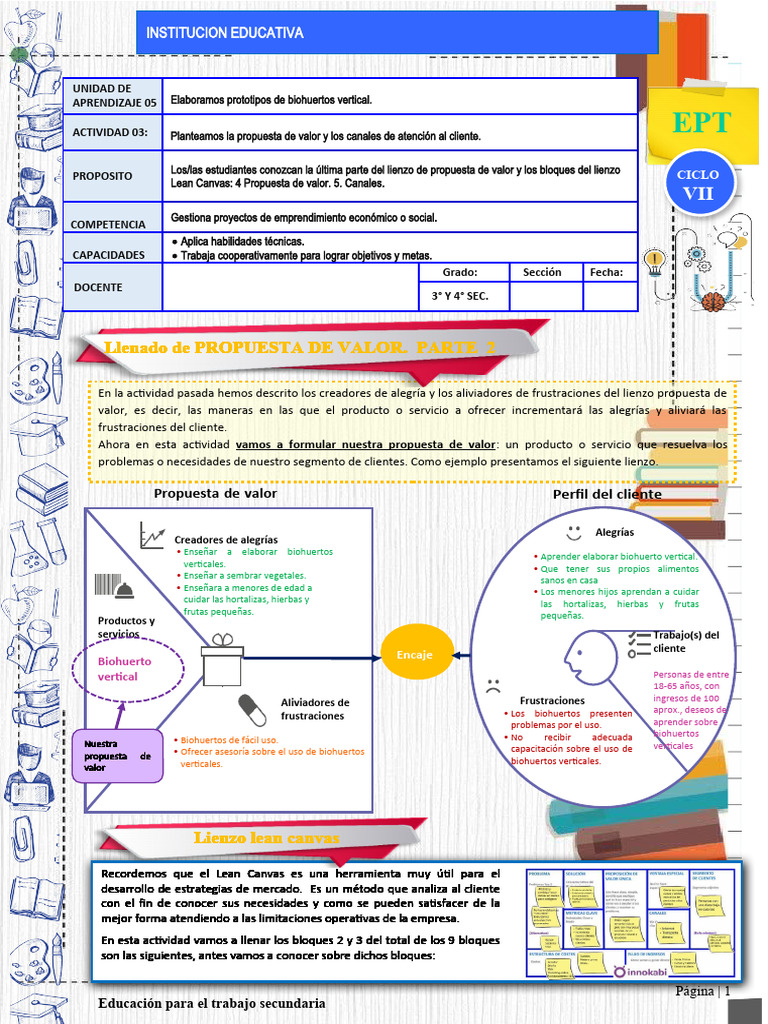 3°y4° EPT - FICHA AGT 03.UNIDAD 05 | PDF