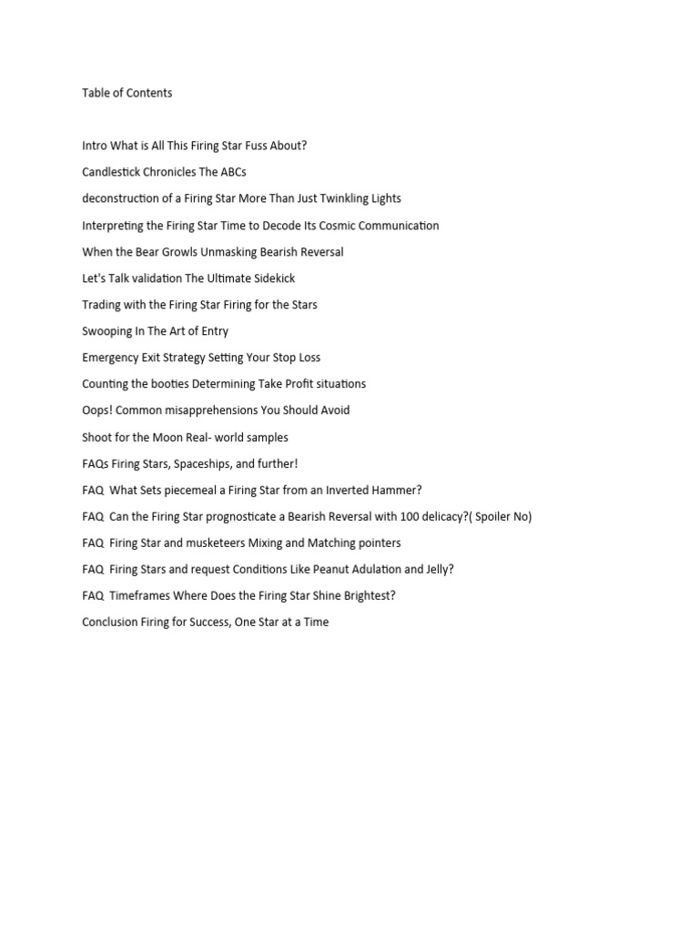 Shooting Star | PDF | Market Trend | Financial Markets