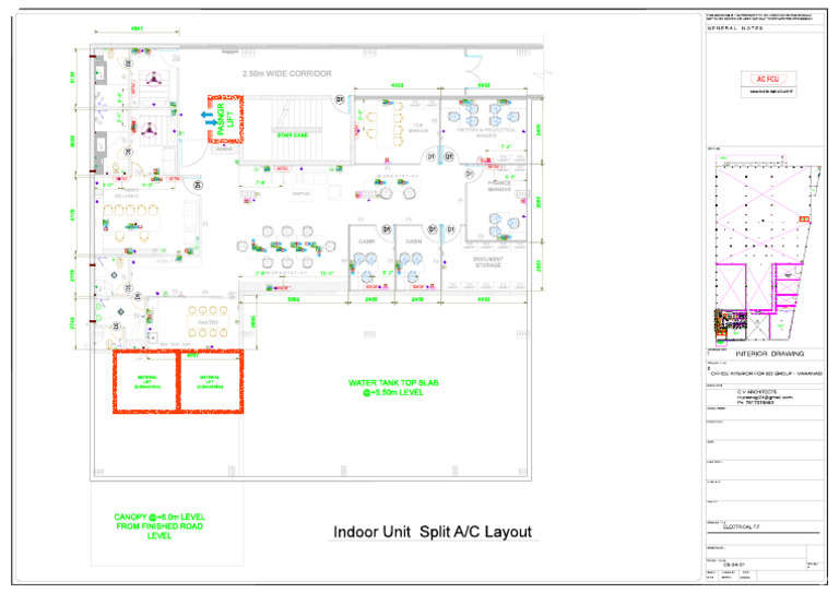 Indoor Split AC Plan | PDF