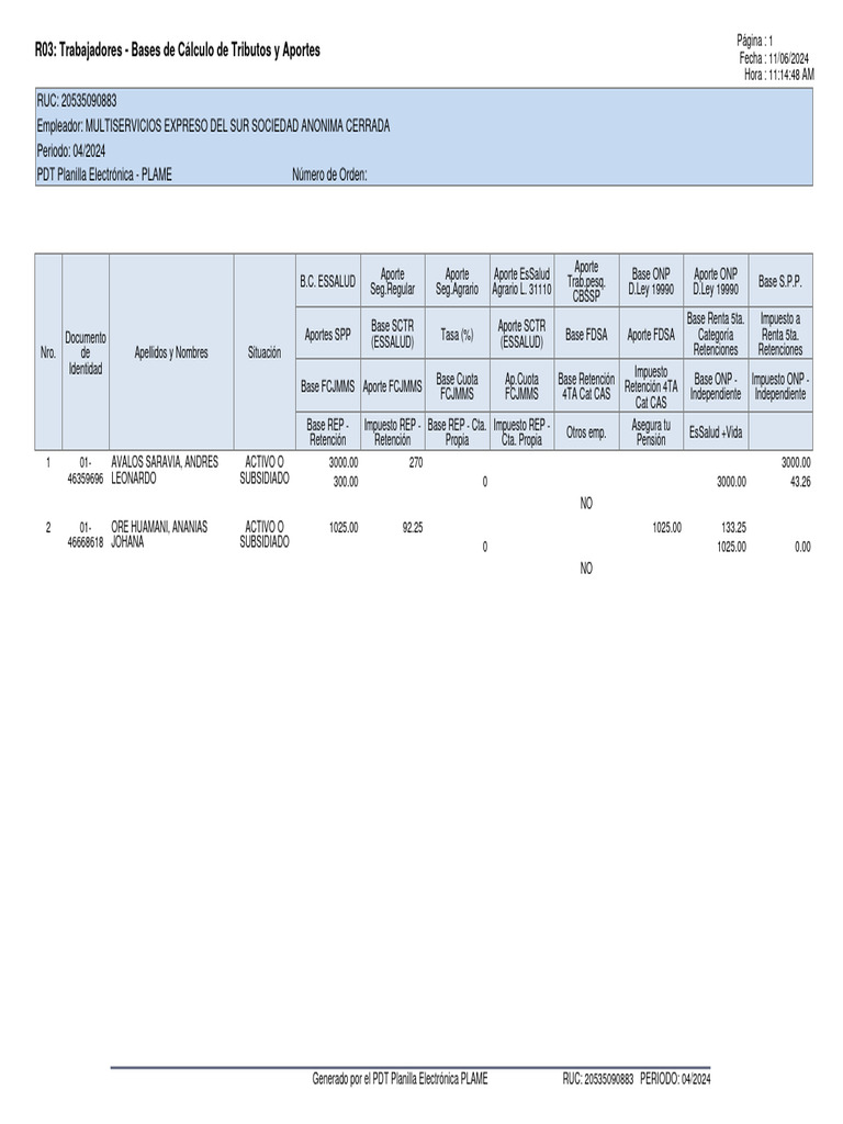 R03: Cálculo de Aportes y Tributos | PDF